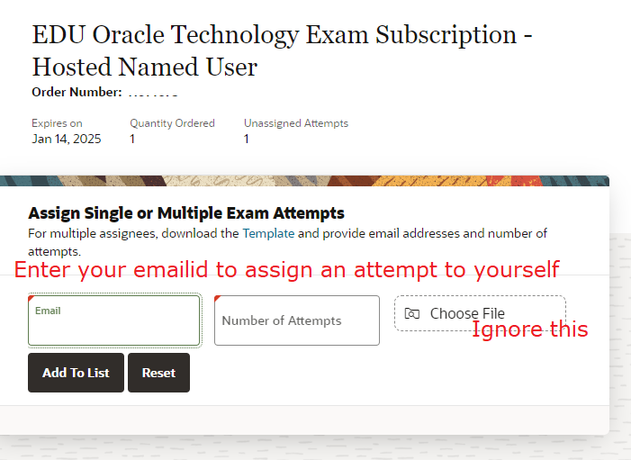 Purchasing & Scheduling Java Exam